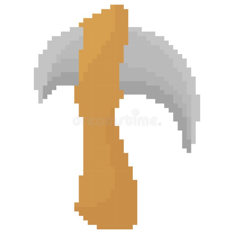 Minecraft Golden Axe Pixel Art