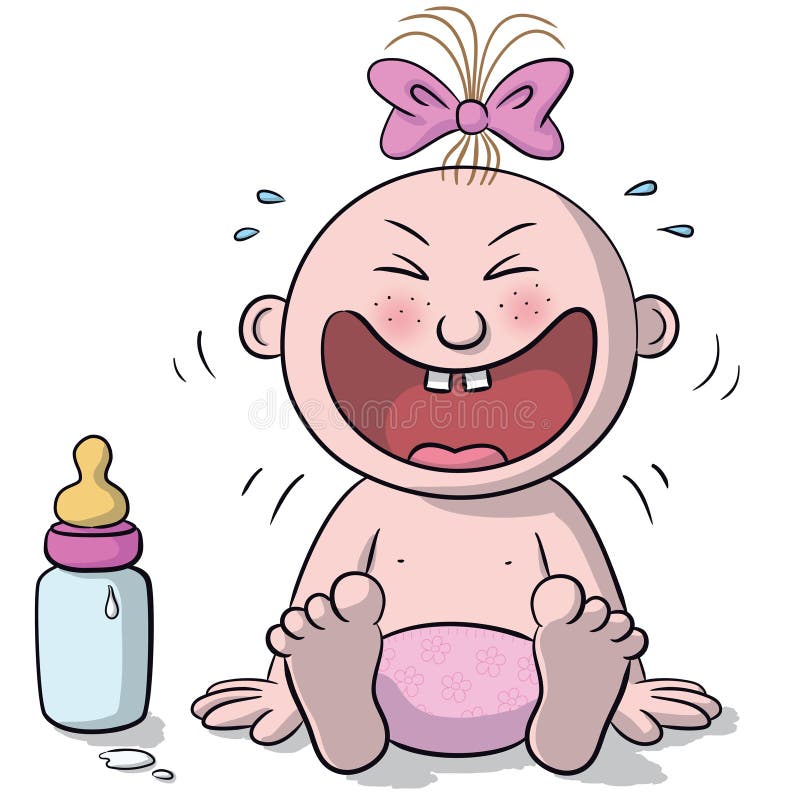 Illustration of Baby Laughing Stock Vector - Illustration of baby ...