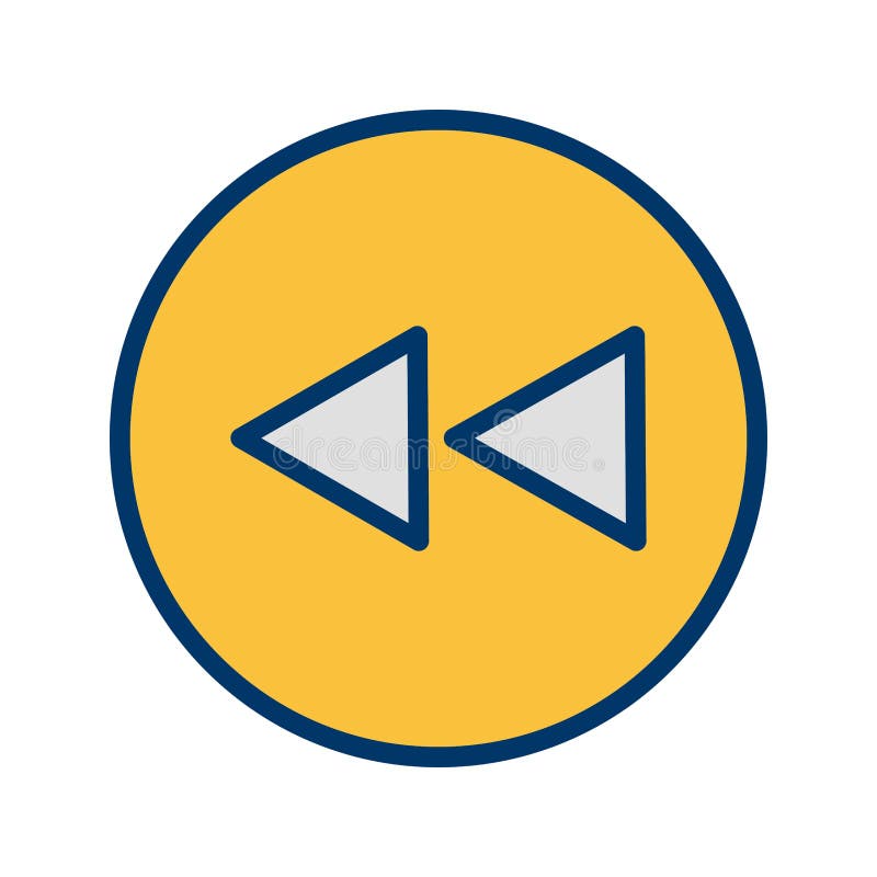 Illustration Back Icon stock illustration. Illustration of outline ...