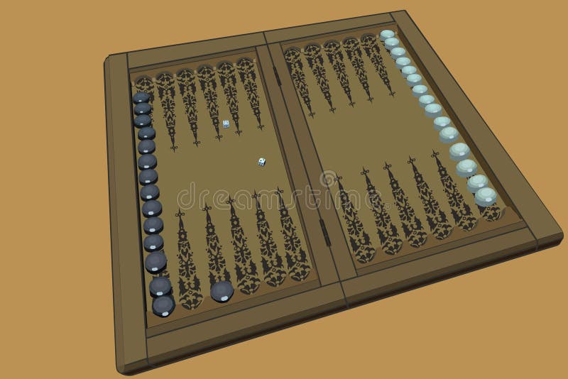 Illustration of backgammon stock illustration. Illustration of ...