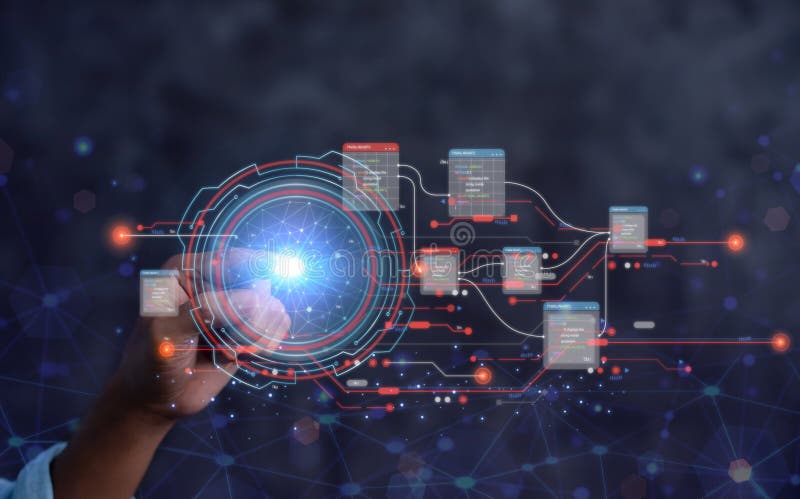 Illustration Background Abstract Technology Communication Concept ...