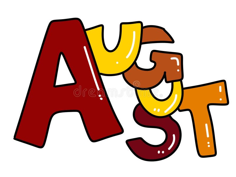 Illustration of a Background of the Alphabet of a Yellow Color of Red ...