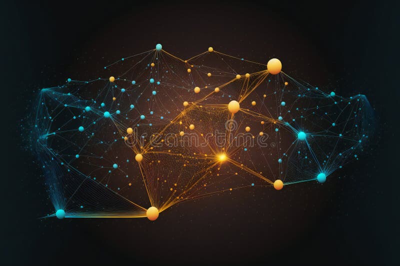 Background with Connecting Dots and Lines, Abstract, Backgrounds Stock ...