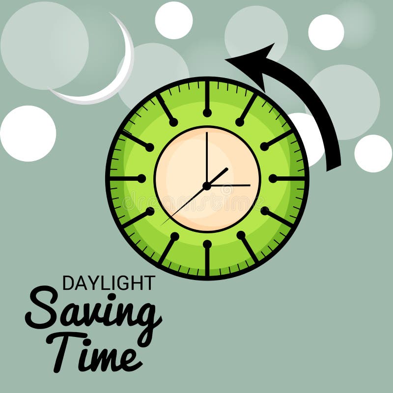Daylight Saving Time. stock illustration. Illustration of daylight ...