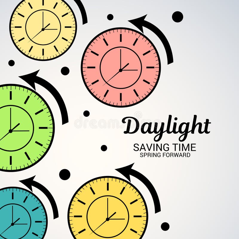 Daylight Saving Time. stock illustration. Illustration of daylight ...