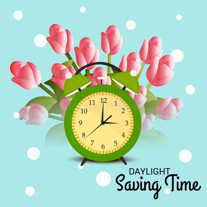 Daylight Saving Time. stock illustration. Illustration of colorful ...