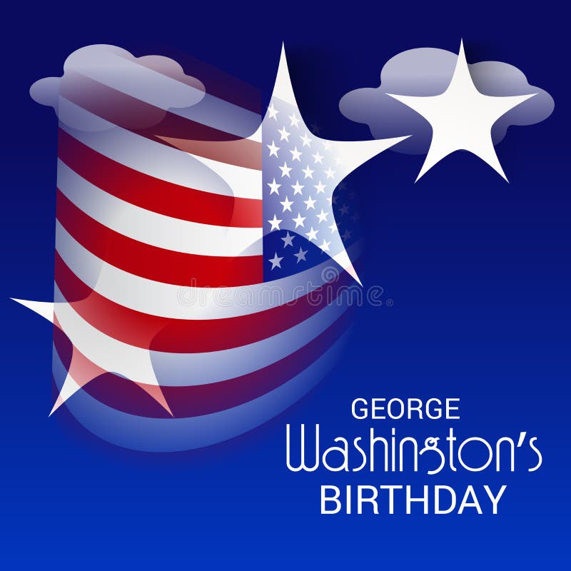 George Washington Birthday. Stock Illustration - Illustration of ...