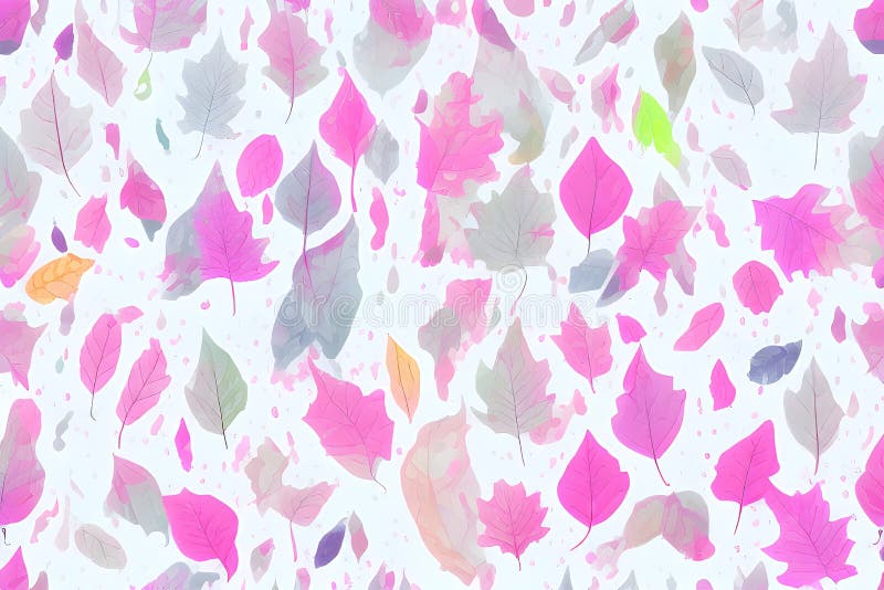 Illustration Background Image Colorful Leaves Many Forms Many Types ...