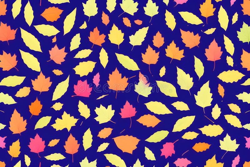 Illustration Background Image Colorful Leaves Many Forms Many Types ...