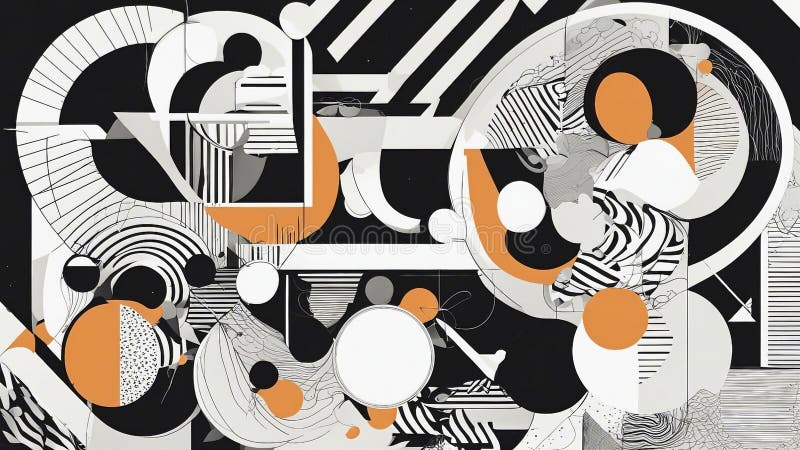 Illustration of an Background a Modern Abstract Geometry Art with a ...