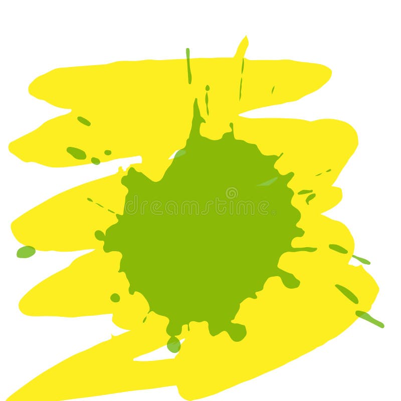 Illustration. Background of Multi-colored Blots of Ink Stock Vector ...