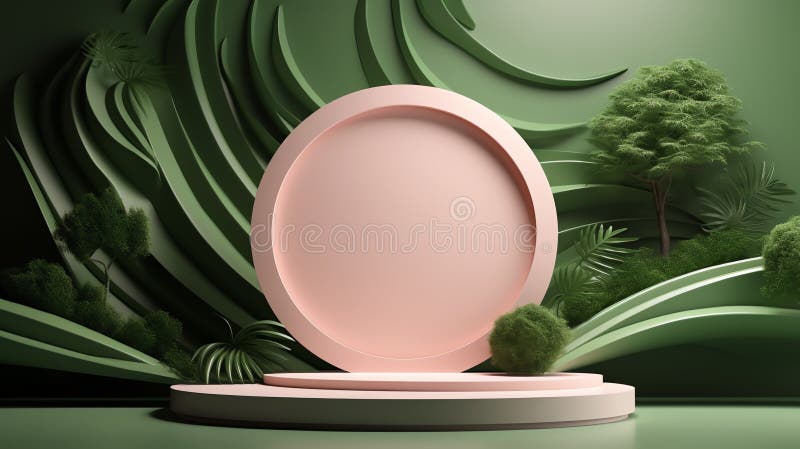 Illustration Background Product Holder 3D Generate AI Stock ...