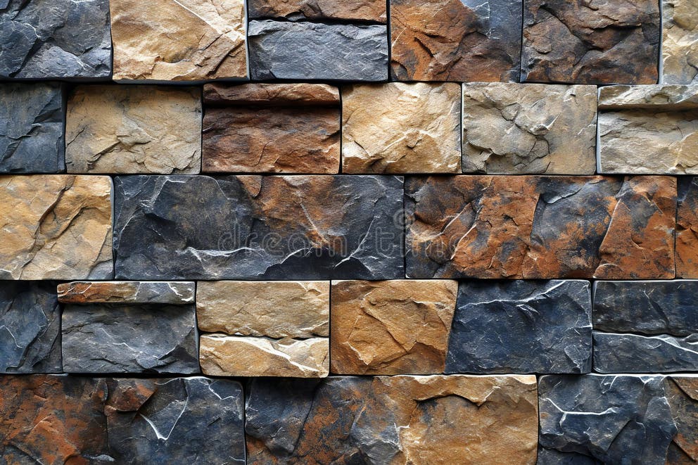 Background of Stone Wall Texture, Natural Pattern of Stone Wall Texture ...