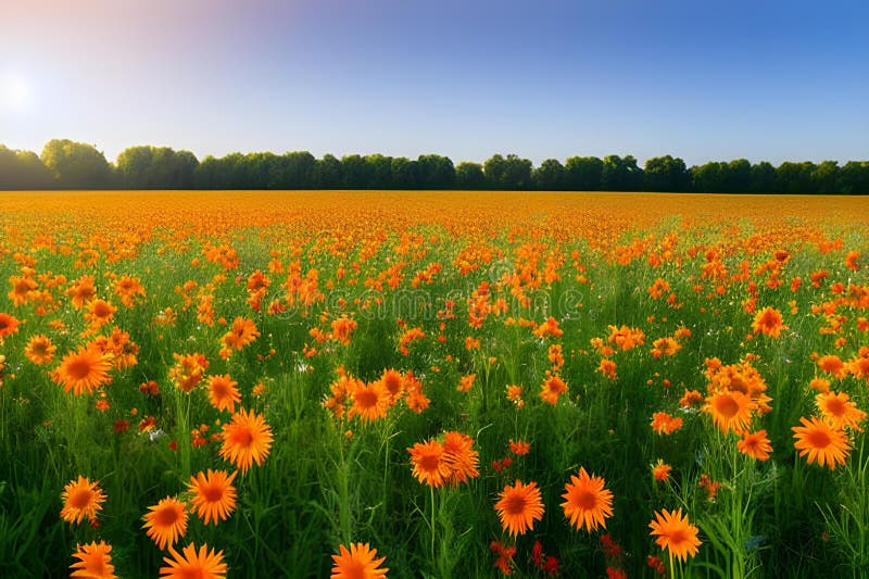 Illustration of Floral, Meadows Background Texture Stock Illustration ...