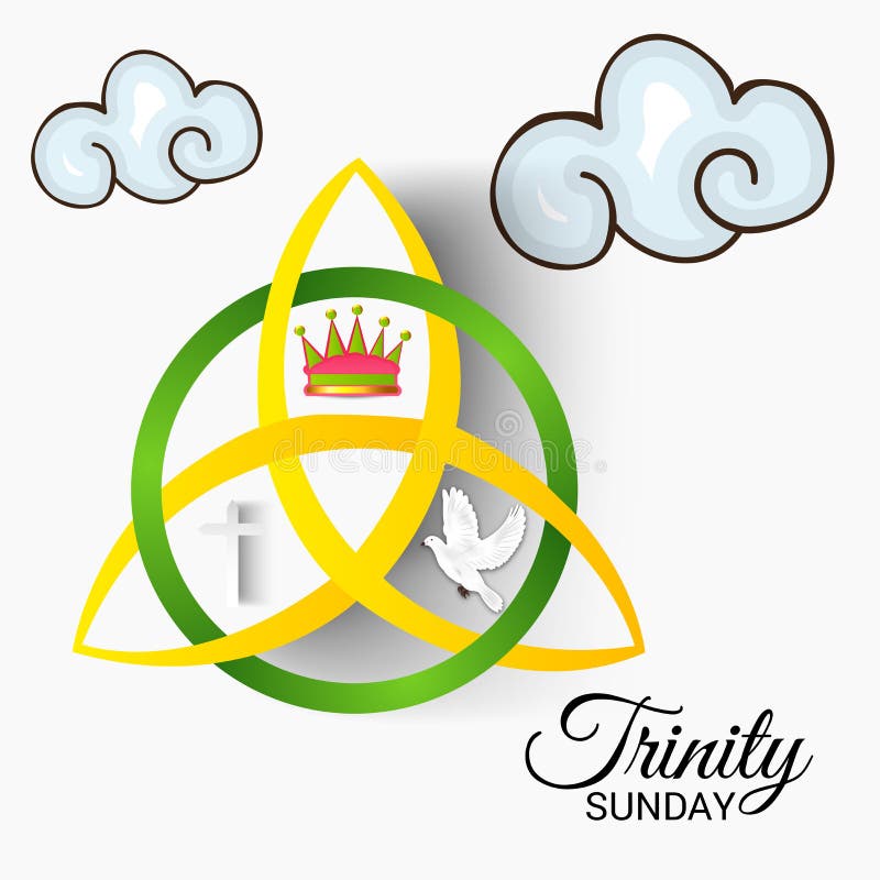 Trinity Sunday. stock illustration. Illustration of symbol - 117200591