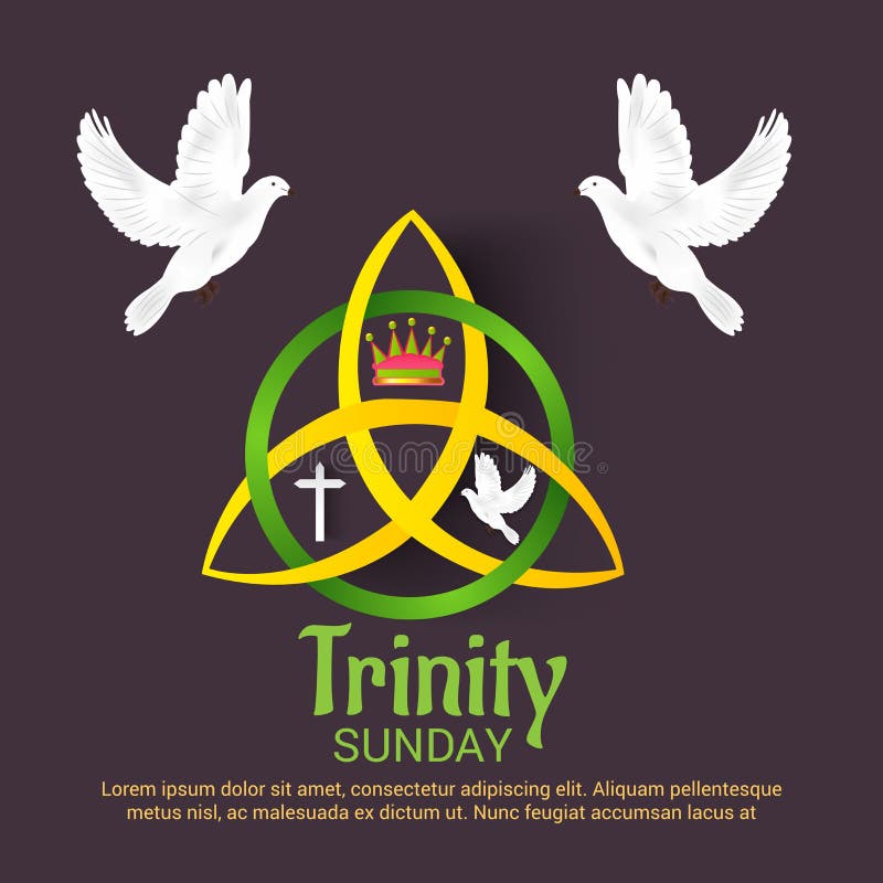 Trinity Sunday. stock illustration. Illustration of pentecost - 117201387