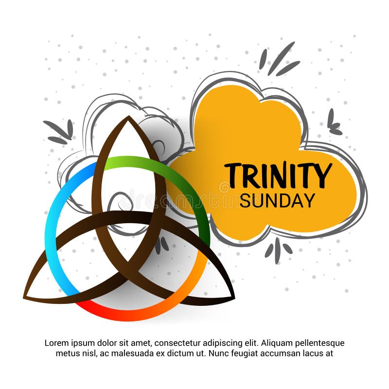 Trinity Sunday. stock illustration. Illustration of triangle - 117203427