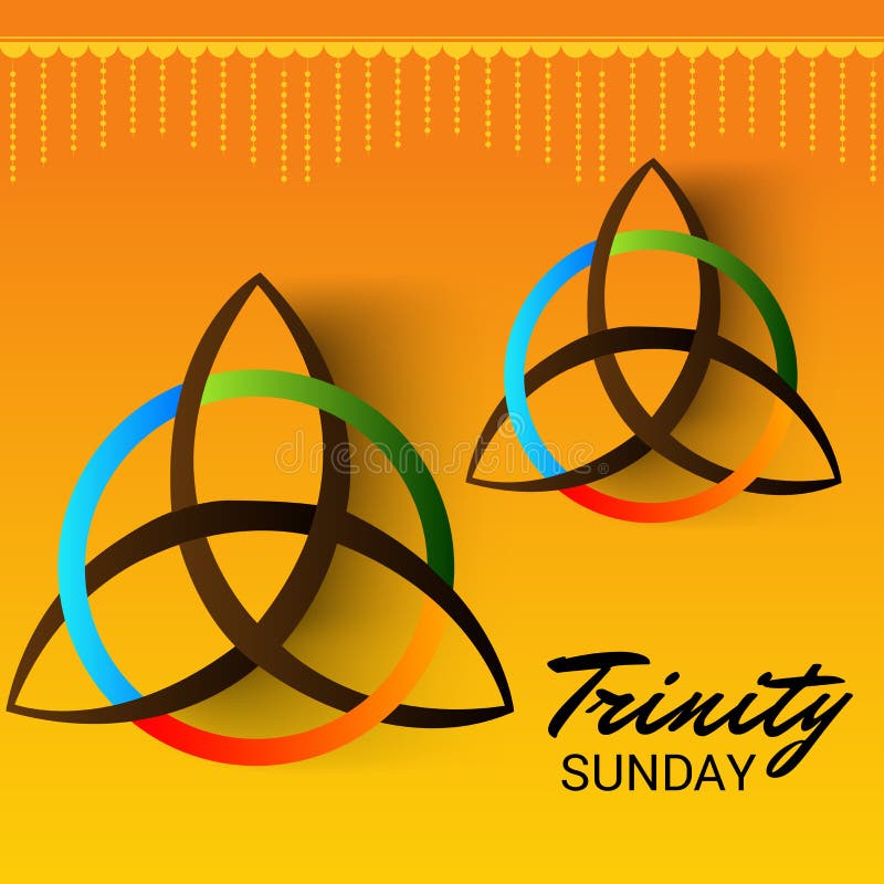 Trinity Sunday. stock illustration. Illustration of flyer - 117209976