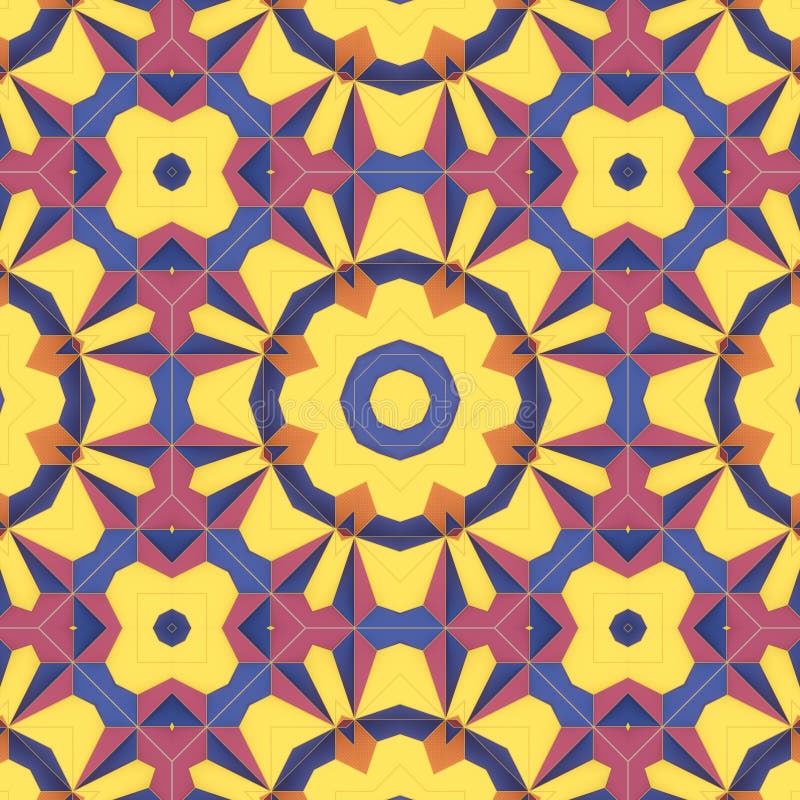 Illustration Background in Vibrant Hues Whose Intricate Patterns Create ...