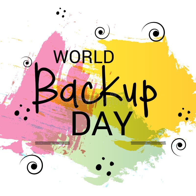 World Backup Day. stock illustration. Illustration of file - 112550119