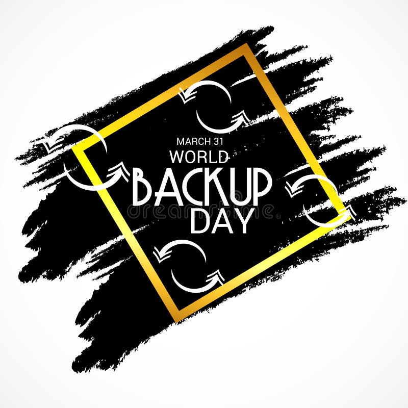 World Backup Day. stock illustration. Illustration of file - 112550170