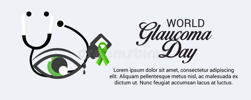 World Glaucoma Day. stock illustration. Illustration of human - 110199123
