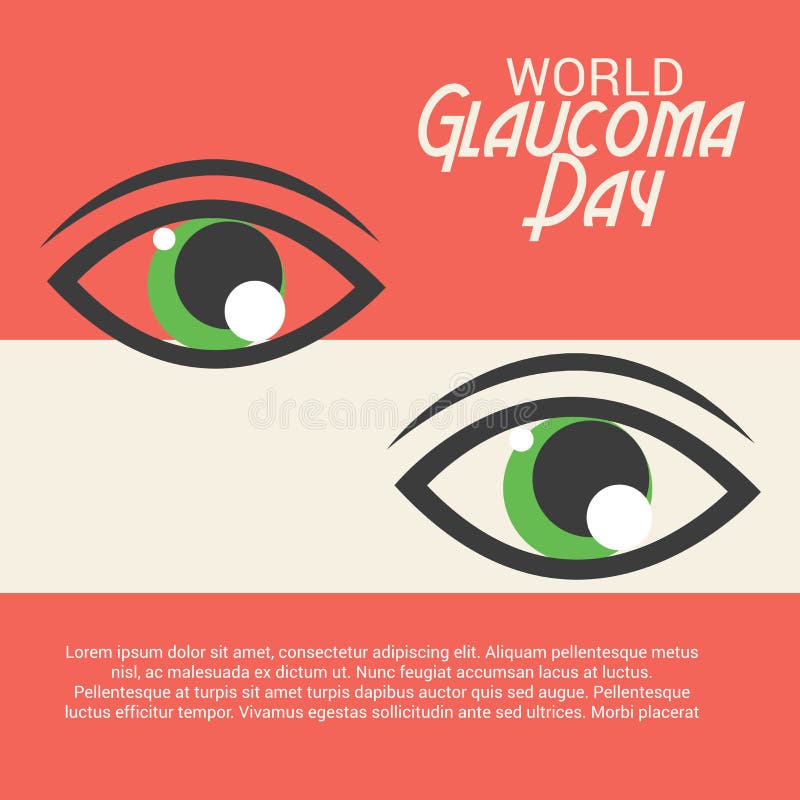 World Glaucoma Day. stock illustration. Illustration of protection ...