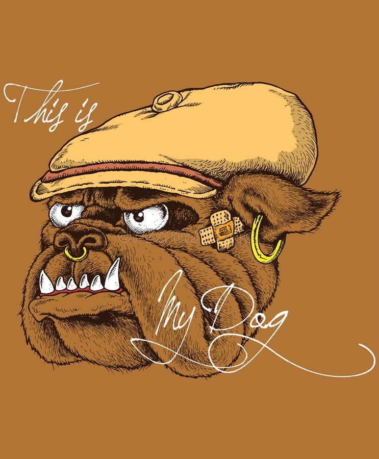 Illustration of bad dog stock vector. Illustration of isolated - 17048203