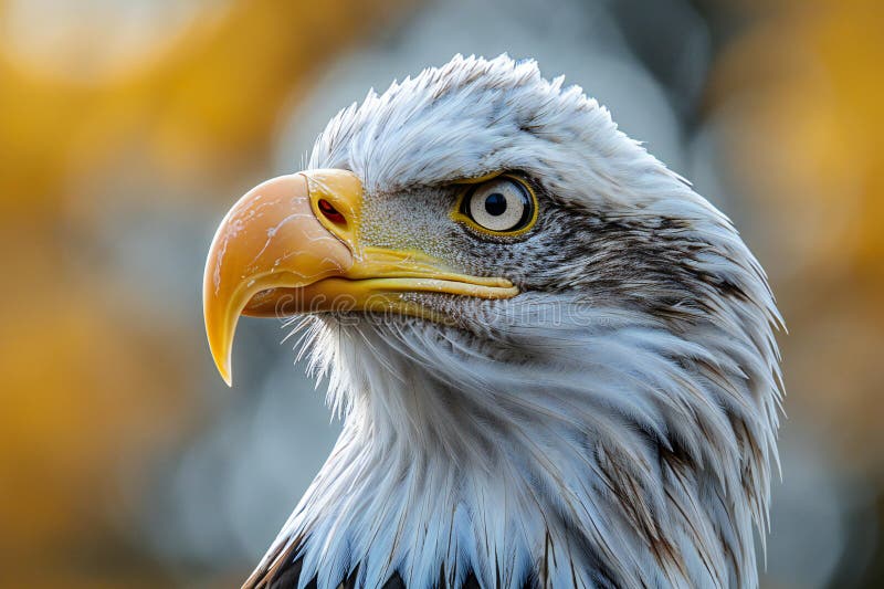 The Bald Eagle is Staring in the Sky, High Quality, High Resolution ...