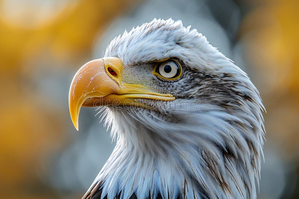The Bald Eagle is Staring in the Sky, High Quality, High Resolution ...