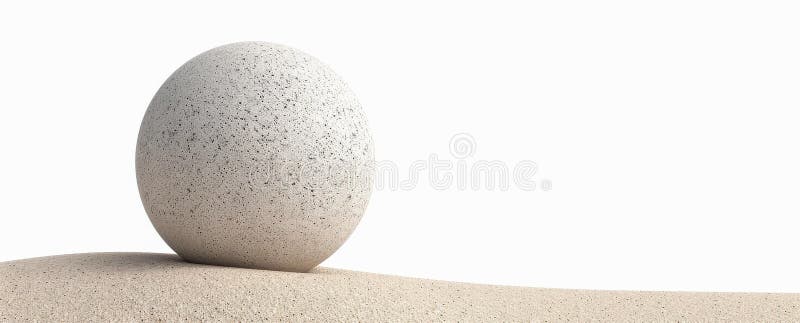 An Illustration of a Ball Rolling Down a Hill, Symbolizing Motion and ...