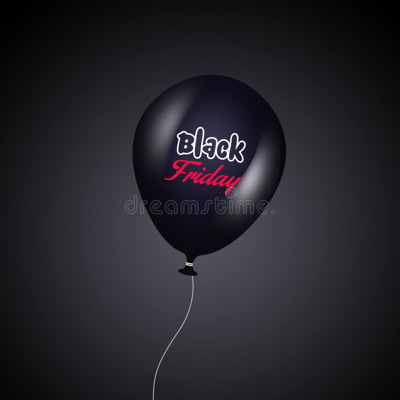 Black friday balloons stock illustration. Illustration of friday ...