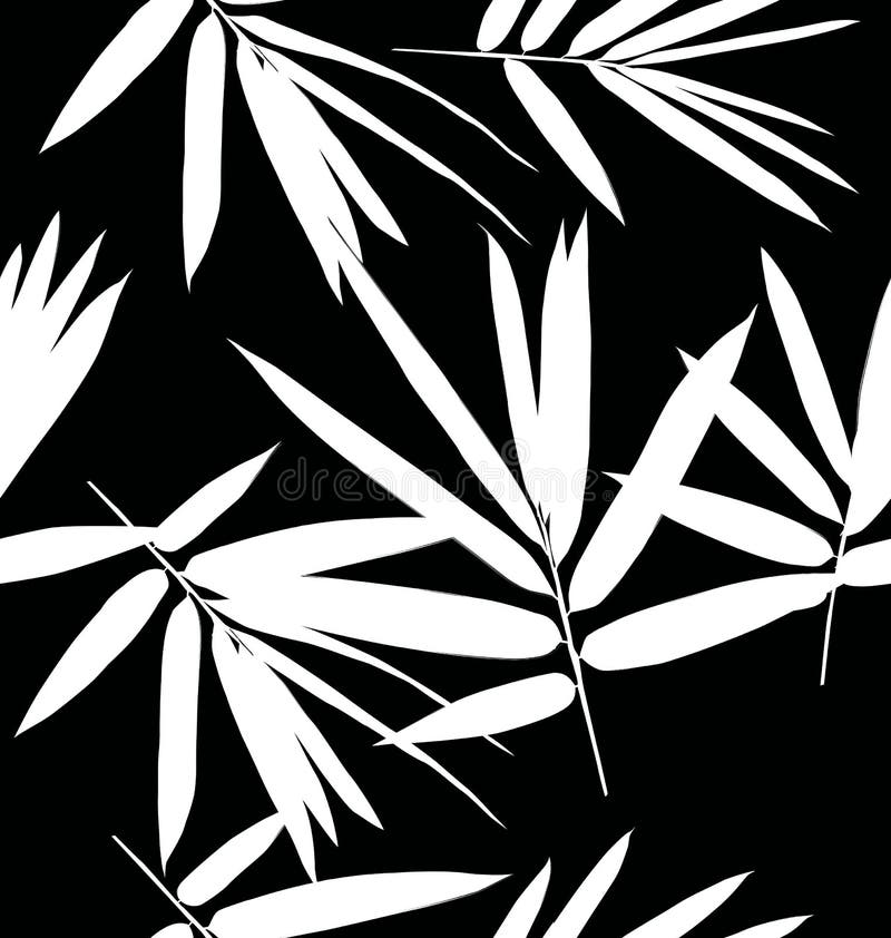 Bamboo leaf pattern stock illustration. Illustration of forest - 243038356