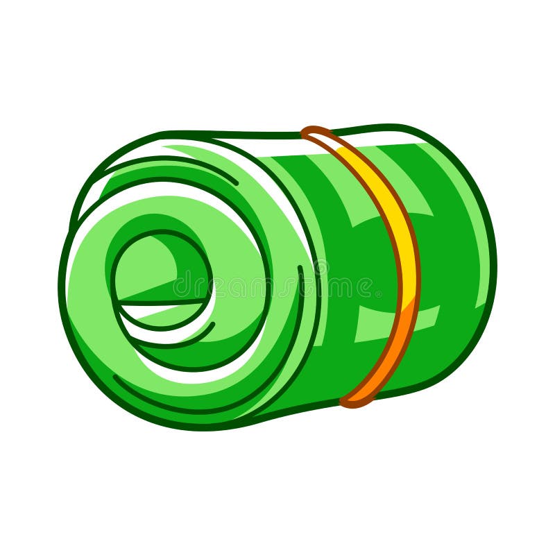 Illustration of Banknote Roll. Banking and Finance Icon Stock Vector ...