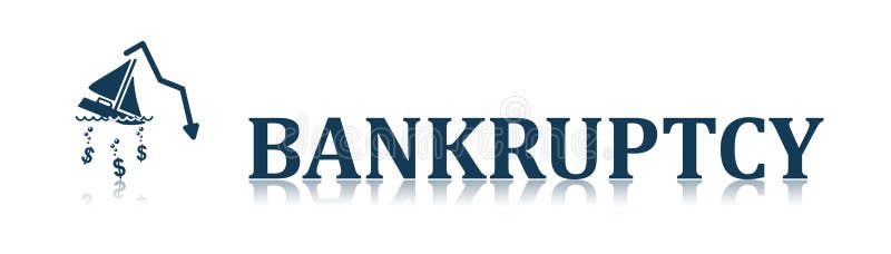 Concept of bankruptcy stock illustration. Illustration of risk - 253888515