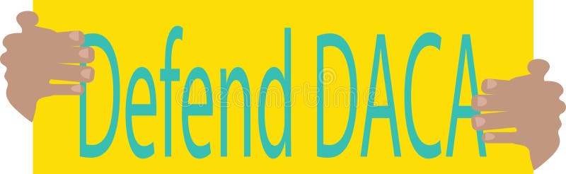 Illustration Banner Defend DACA Stock Illustration - Illustration of ...