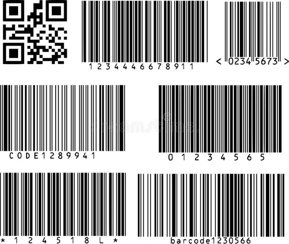 Illustration of Barcode Scan Code QR Code Collection Stock Vector ...