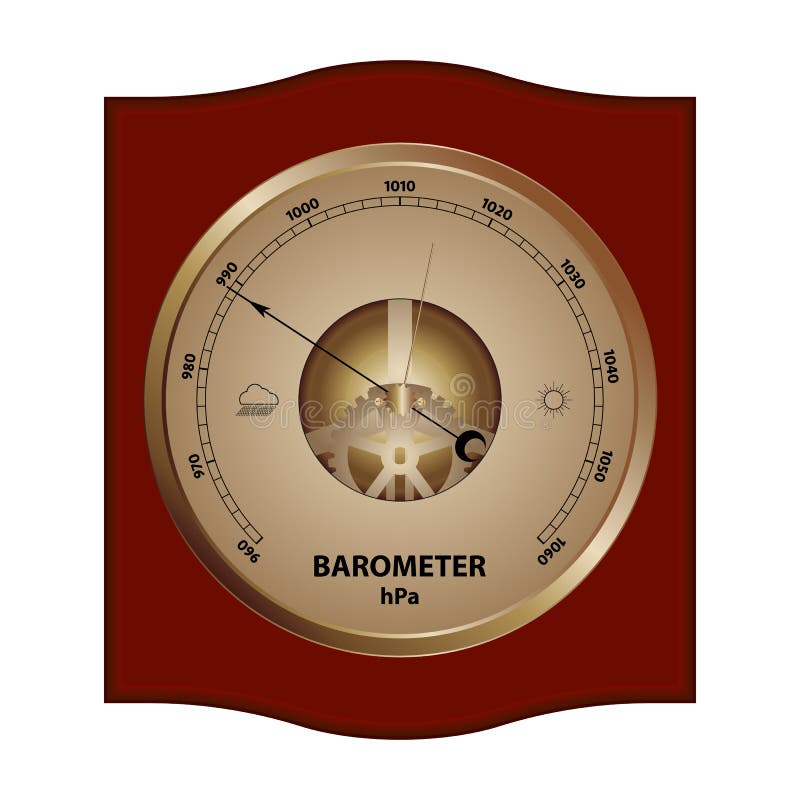 Illustration of barometer stock vector. Illustration of pressure - 50225092