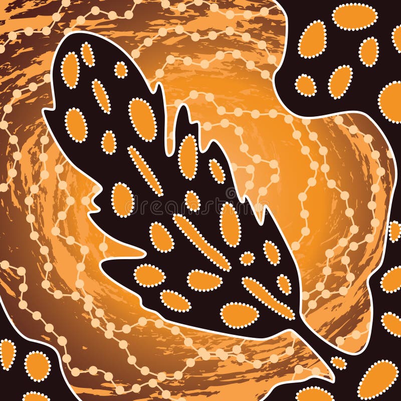 Based on Aboriginal Style of Background. Stock Vector - Illustration of ...