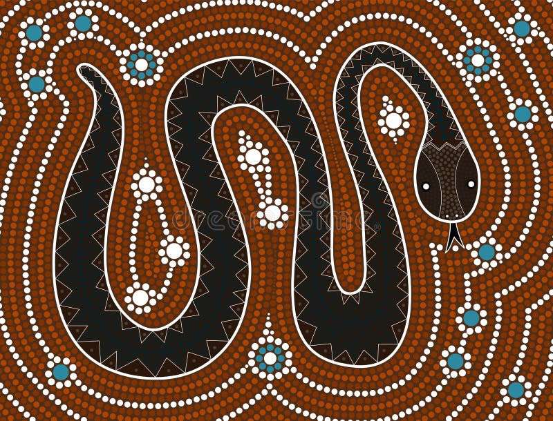 Aboriginal Art Snake