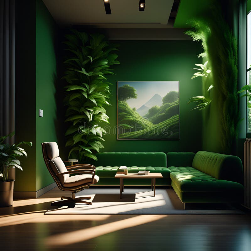 Illustration Based on the Concept of Relaxation Area in the Office ...