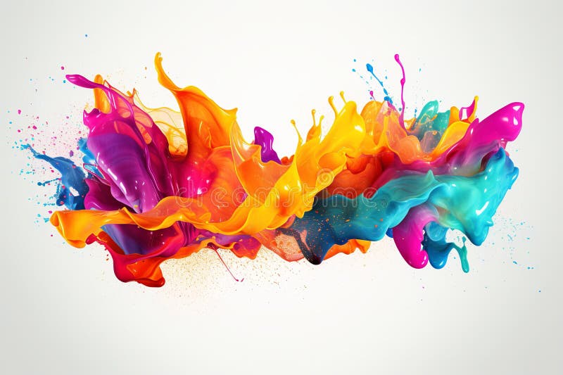 Illustration of a Beatiful Abstrack Color Explosion Background ...