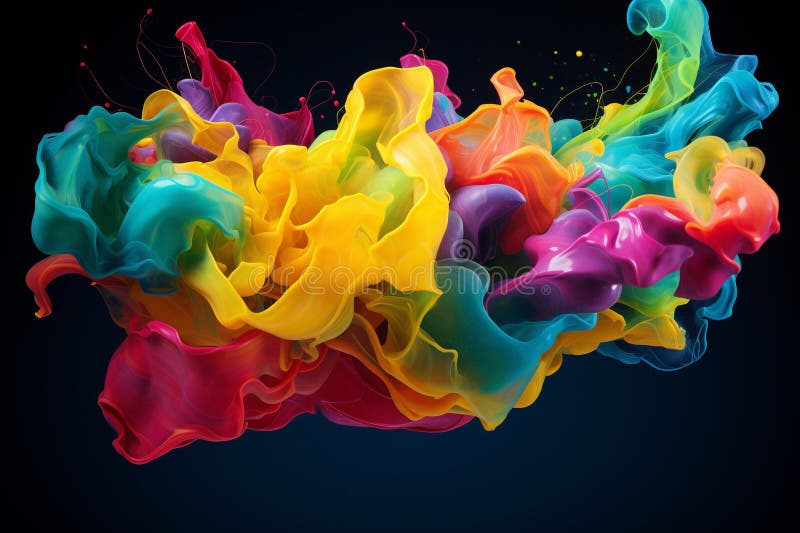 Illustration of a Beatiful Abstrack Color Explosion Background ...