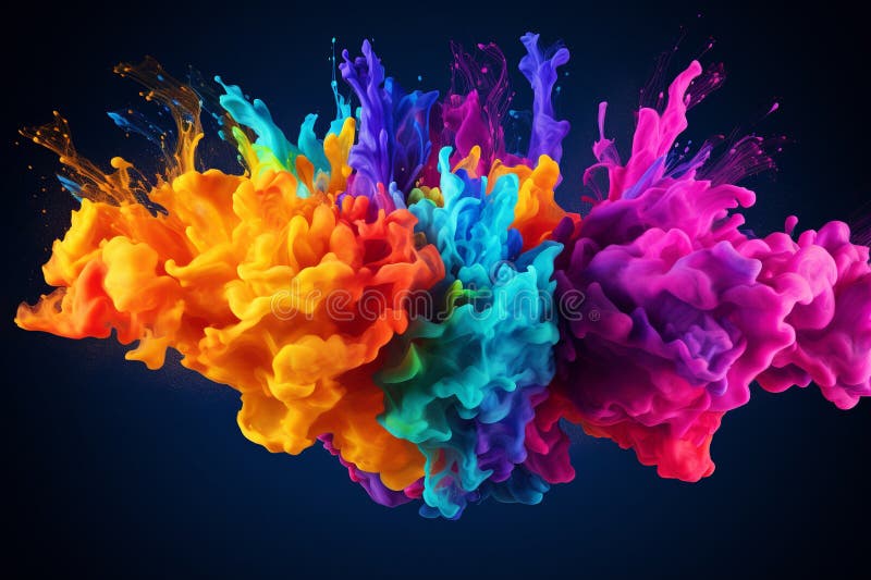 Illustration of a Beatiful Abstrack Color Explosion Background ...