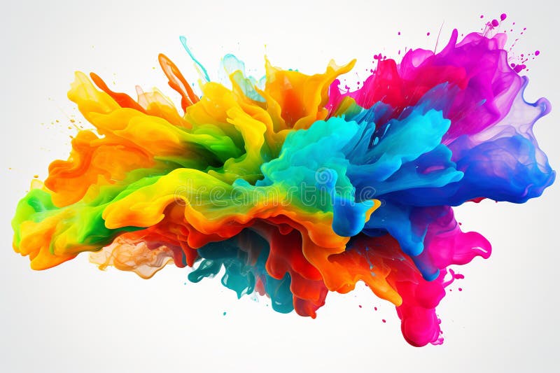 Illustration of a Beatiful Abstrack Color Explosion Background ...
