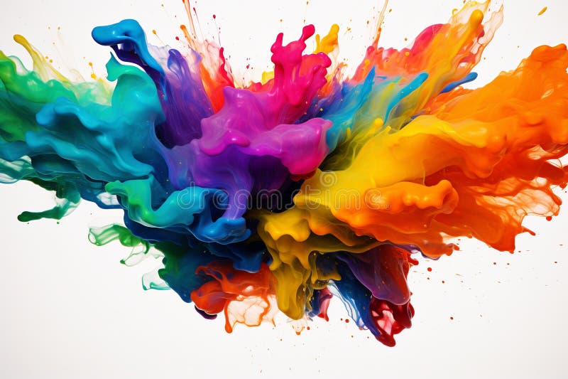 Illustration of a Beatiful Abstrack Color Explosion Background ...