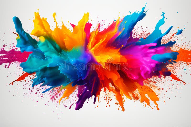 Illustration of a Beatiful Abstrack Color Explosion Background ...