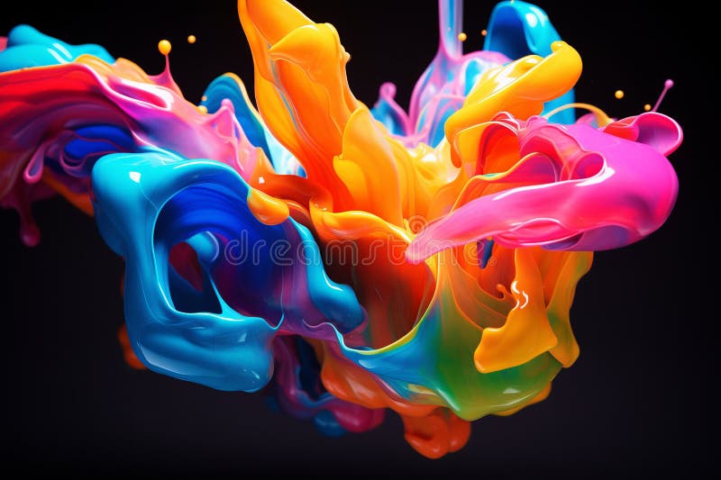 Illustration of a Beatiful Abstrack Color Explosion Background ...