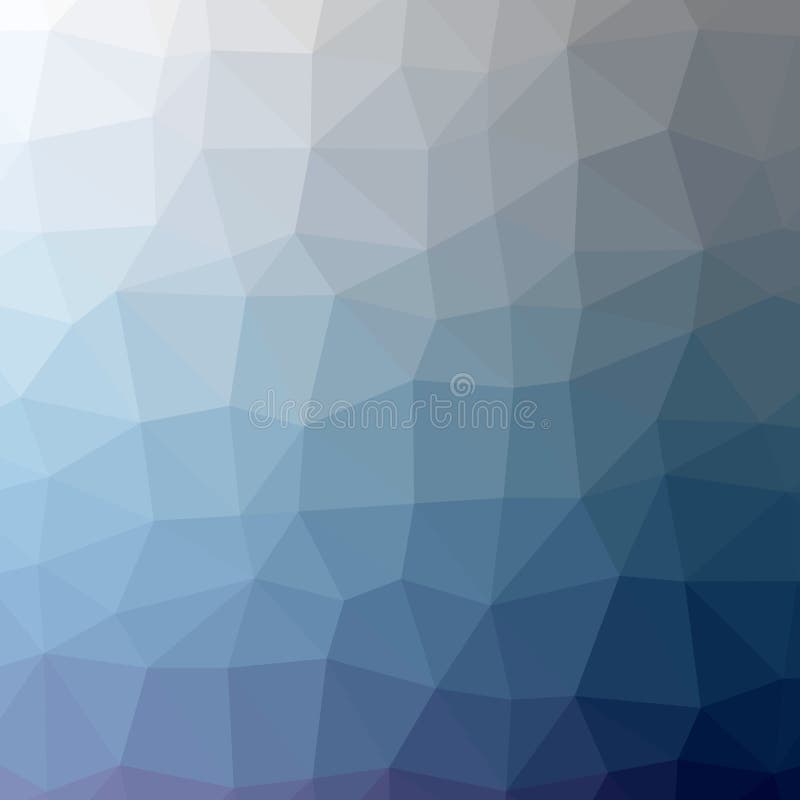 Illustration of Beautiful Blue Low Poly Background. Stock Image - Image ...