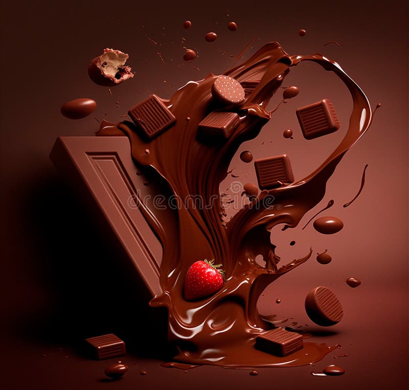 Illustration of Beautiful Chocolate Platter Stock Illustration ...